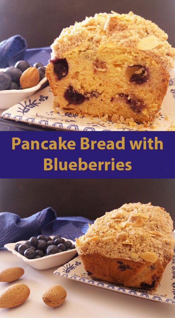 Pancake Bread with Blueberries | 2pots2cook
