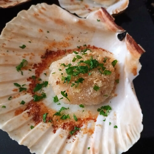Oven Baked Scallops | 2pots2cook